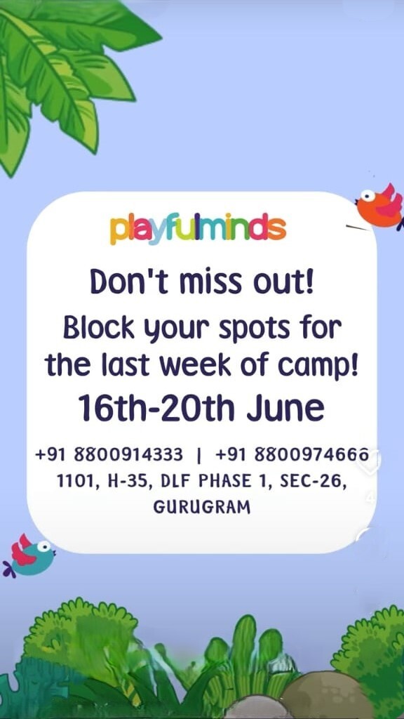 Playful Minds - Summer Camp in Gurugram